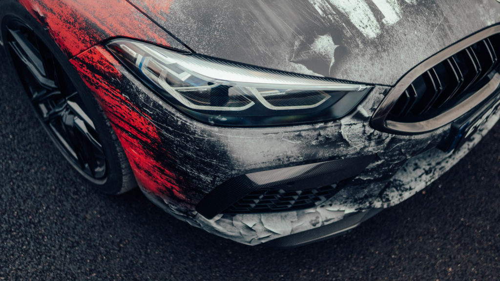 BMW M8 Malboro - Covering sur-mesure - CarWrap Design