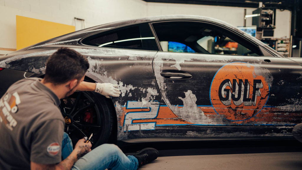 Porsche 911 Gulf - Design covering sur-mesure - CarWrap Design
