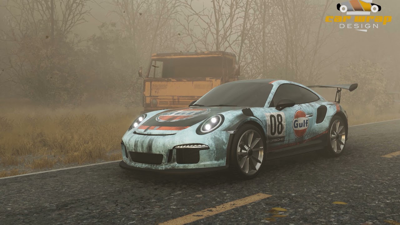 Porsche 911 GT3RS Gulf - Wrap personnalisé - CarWrap Design